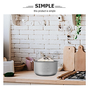 Hemoton Kitchen Rice Cooker Small Rice Cooker Inner Pot Replacement Rice Electric Rice Cooker Pot Rice Cooking Pot Part Accessory for 3L Rice Cooker L Rice Cooker Small Rice Cooker Small
