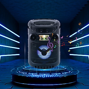 Portable Bluetooth Speaker Stereo Sound Extra Base Speakers Bluetooth Wireless Loud for Party,TV,Gaming,Theater,Karaoke,Outdoor Activity Black