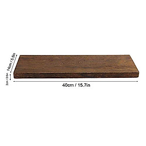Hoseten Floating Shelves, Floating Wall Shelves, Floating Wood Shelf, Strong Bearing Force Floating Shelves for Store Books for Store Photos(40142cm)