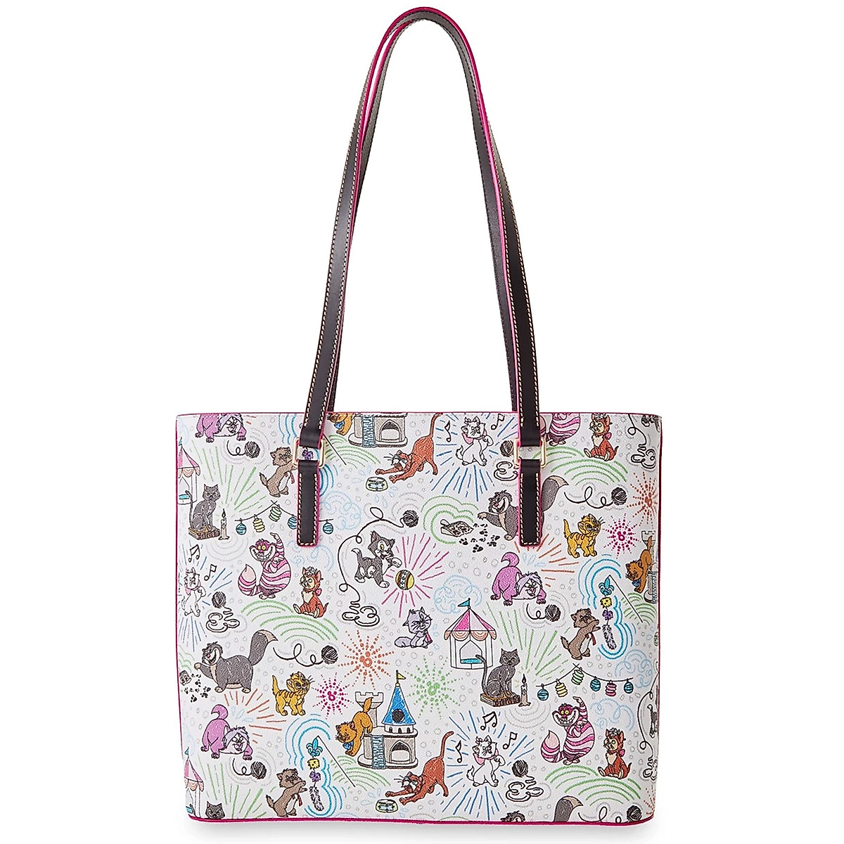 DisneyParks Exclusive - Dooney & Bourke - Shopper Tote Shoulder Bag Purse Handbag - Sketch Cats