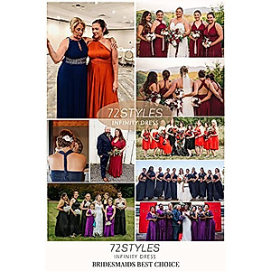 Infinity Dress with Bandeau, Convertible and Bridesmaid Dress, Evening and Transformer Maxi Dress (One Size, Dark Green)