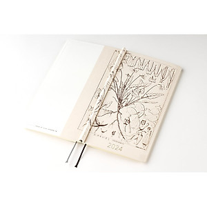 Hobonichi Techo Weeks [English/Tall and Slim Size/January 2024 Start] Tomitaro Makino: Shihai Sumire