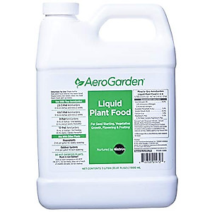 AeroGarden Liquid Nutrients (1 Liter) & Grow Anything Seed Pod Kit, 9