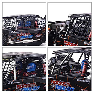 Plaxo 1/7 RC Off Road Truck, ZD Racing DBX-07 80KM/H 4x4 2.4G High-Speed Brushless Waterproof Remote Control Drift Monster Crawler Desert Car Vehicle, Birthday Xmas Gift for Boys Girls and Adults