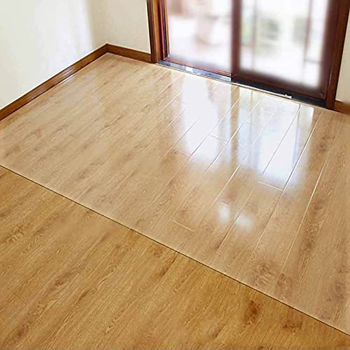 HRXQTTP Custom Sizes Desk Floor Mat Clear Desk Chair Mat for Carpeted Floors 1.5mm Thick Office Mats for Rolling Chairs Transparent Plastic Mat for Office Chair Silent Gaming Chair Mat Anti-Slip
