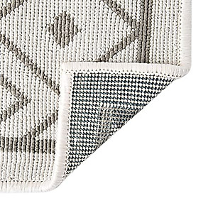 Unique Loom Outdoor Trellis Collection Area Rug - Kafes (7' 10" x 10' Rectangle, Ivory/ Gray)