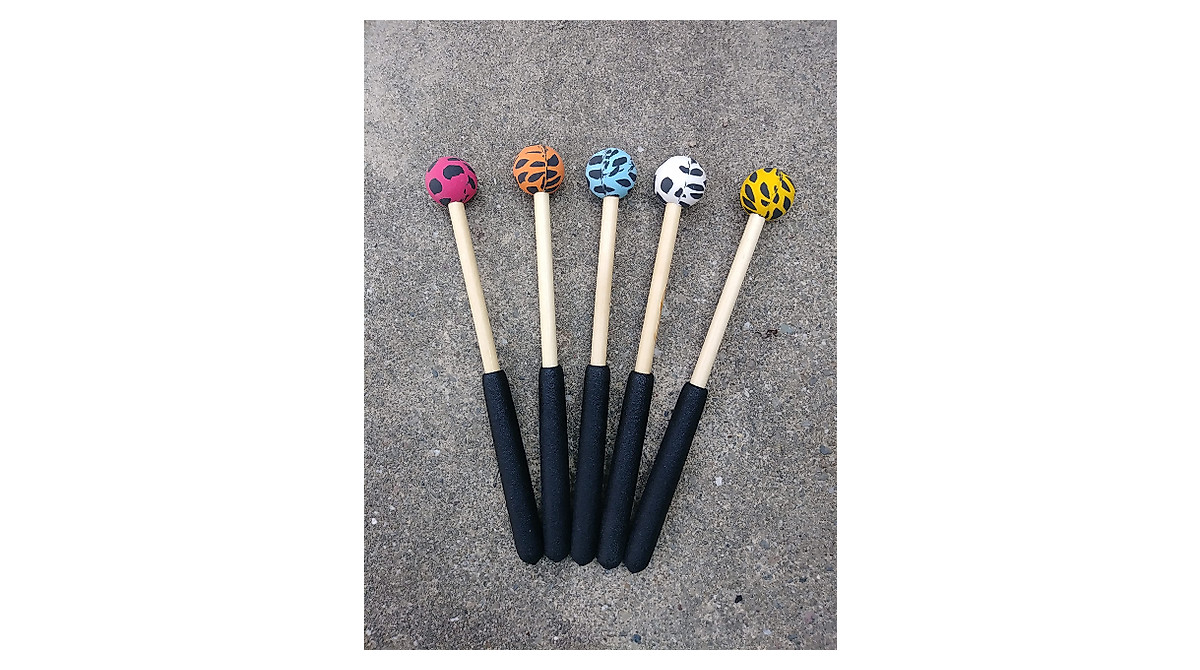 KaKesa Tongue Drum Mallets - Pattern 1 Pair for Music Lovers