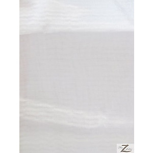 MIRROR CRYSTAL ORGANZA FABRIC BY THE ROLL - White - 60" WIDTH - 100 YARD BOLT