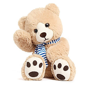 Tezituor 24 Inch Teddy Bear Stuffed Animal, Big Teddy Bear Plush Toys with Scarf, Cute Brown Teddy Bear for Girlfriend Kids