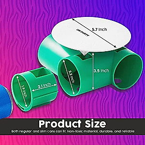 Beer Shotgun Tool - 4-Can Shotgun Drinking Tool for Beer - Fits Slim/Regular Can Shot Gun Beer Opener/Puncher, Beer Shotgunning tool for Parties, Events, Camping, Reunion and Festivals