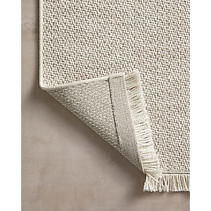 Loloi Amber Lewis x Malibu Ivory/Dove 5'-1" x 7'-7" Area Rug
