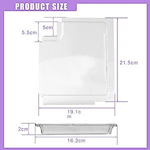 gtpartes RV Screen Door Slider Panel Clear Plexiglass 4701-00 Screen Door Slide Panel and 4700-00 Stopper Compatible with Dexter RH (Right Hand) Series 5050 Radius Corner Upgraded Screen Door