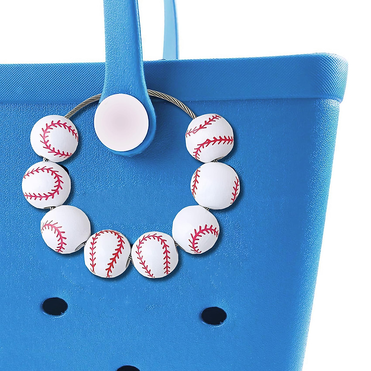 Xuvrir Bag Charms for Bogg Bag Accessories,Baseball Accessories Charm, Keychain Bag Charm For Beach Tote Backpack Diaper Bag (baseball)