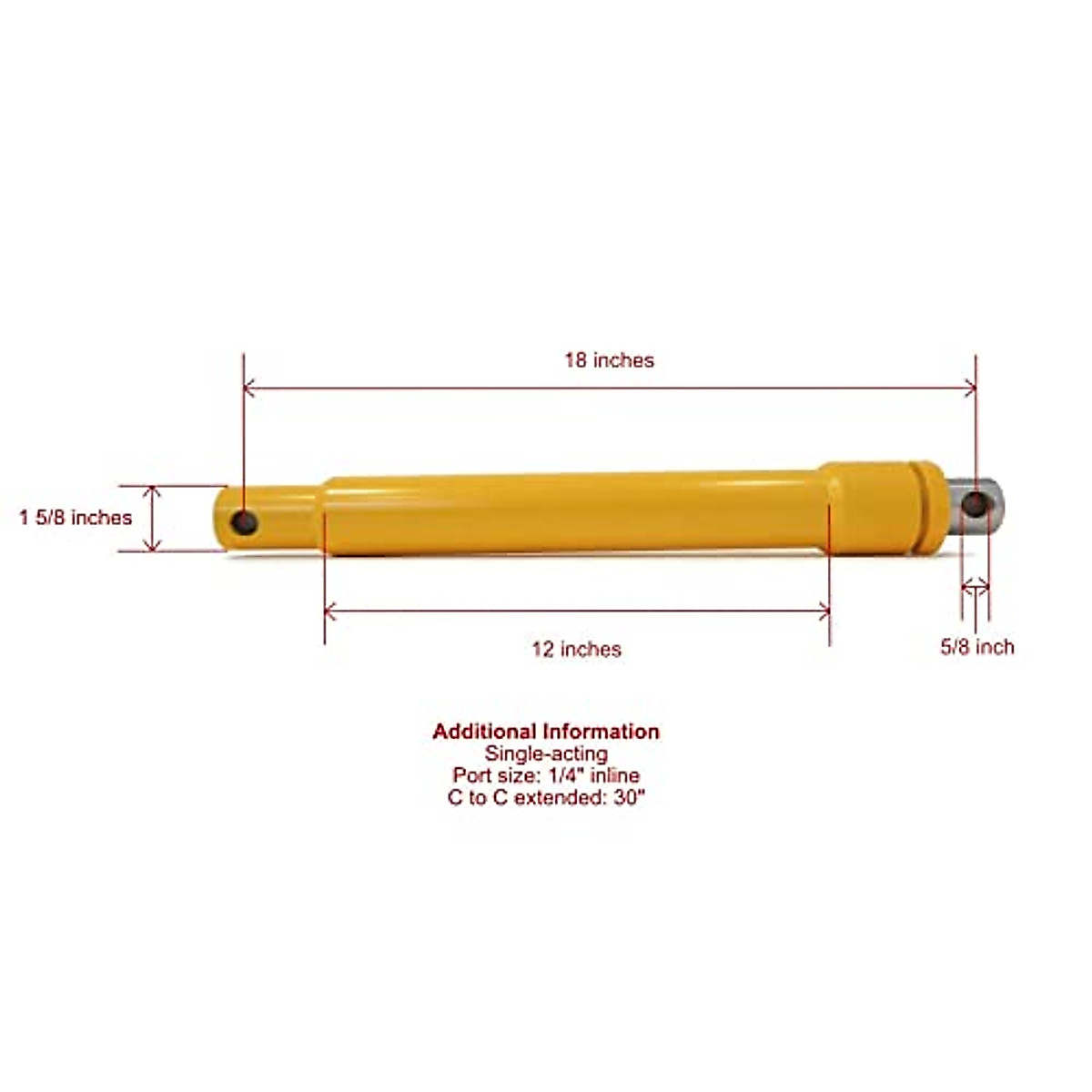 The ROP Shop | (Pack of 2 Snowplow Power Angling Cylinder Ram Meyer 05437 Plow