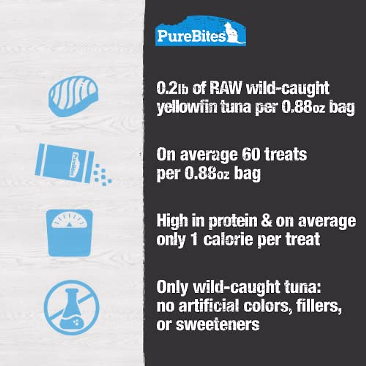 Purebites Tuna Freeze Dried Cat Treats, 0.88Oz | 25G - Value Size