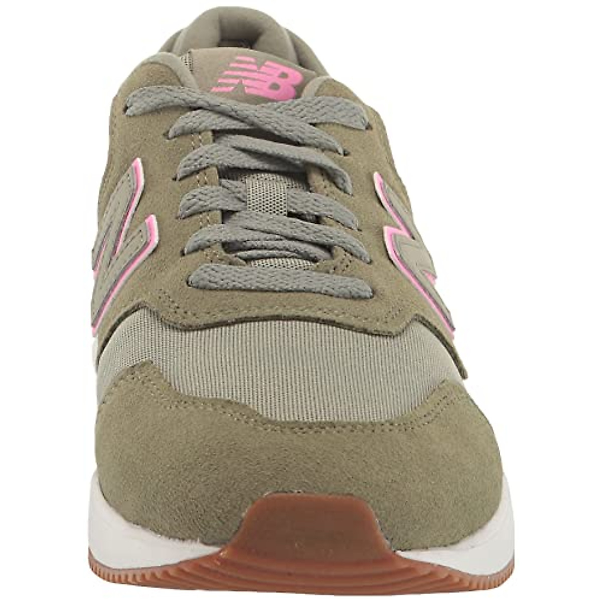 New Balance Women's Fresh Foam X-70 V1 Sneaker, Olive Leaf/Vibrant Pink/Black, 8