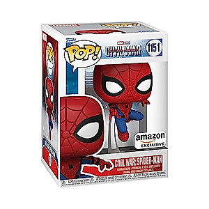 Funko POP! Marvel: Civil War Build A Scene - Spider-Man - Captain America - Collectable Vinyl Figure - Gift Idea - Official Merchandise - for Kids & Adults - Movies Fans