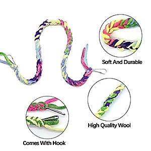 BNOSDM 4 Pcs Reptile Vines Snake Habitat Climbing Decor with 8 Suction Cups Lizard Terrarium Tank Accessories for Gecko Bearded Dragon Gecko Iguana Tree Frog Chameleon