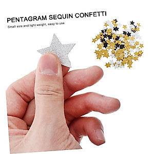 ERINGOGO 600 Pcs Confetti Fake Ice Cream Cone Desktop Decor Wedding Decor Dining Room Table Decor Table Scatter Wedding Embellishments Party Decoration New Sequins Paper Baby Metal Foil