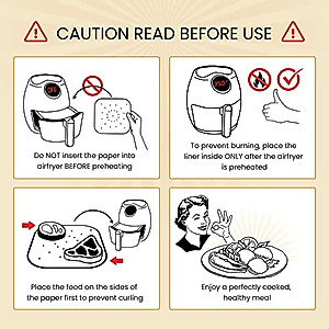 9″ Steamer Paper, Air Fryer Round Parchment Paper Liners – 220pcs Unbleached Bamboo Steamer Liners – Easy Cleanup, Will Not Burn or Curl, Non-Toxic & Convenient Packaging by Baker’s Signature