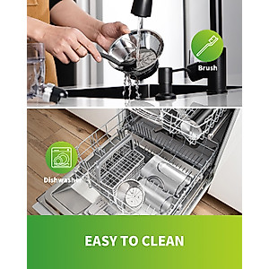 GDOR 1300W Powerful Juicer with Larger 3.4" Feed Chute, Titanium Enhanced Cutting System, Centrifugal Juice Extractor Maker with Heavy Duty Full Copper Motor, Dual Speeds, BPA-Free, Silver