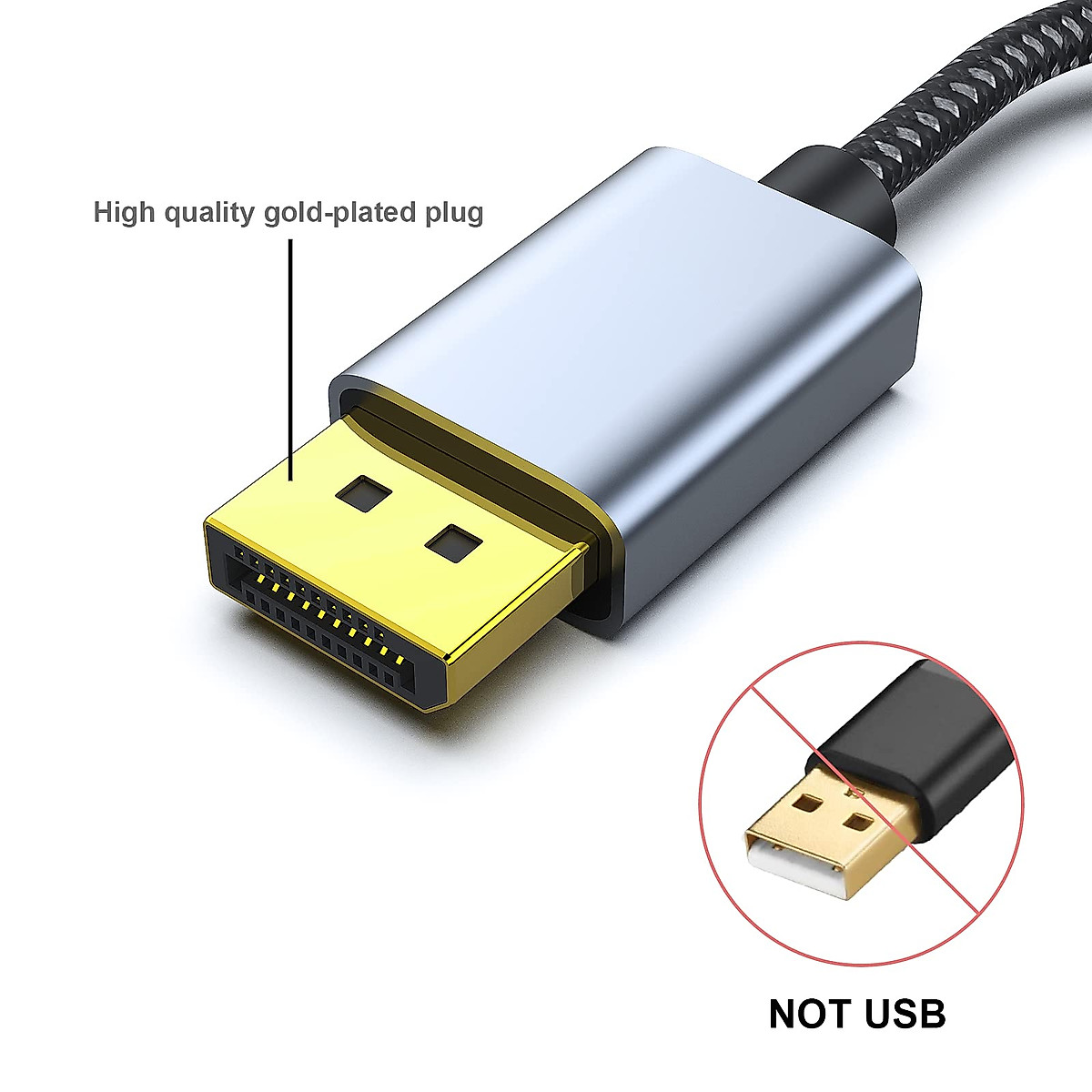 BENFEI DisplayPort to HDMI, Gold-Plated DP Display Port to HDMI 4K Adapter (Male to Female) Compatible for Lenovo Dell HP and Other Brand