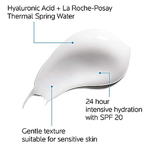La Roche-Posay Hydraphase Intense UV Face Moisturizer SPF 20 with Hyaluronic Acid, Daily Moisturizer with SPF, Safe for Sensitive Skin, 1.69 Fl Oz