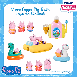 Toomies Peppa Pig Bubble Ice Cream Maker Bubble Bath Toy - Toddler Bath Toys Bubble Maker - Peppa Pig Toy with Foam-Producing Pump Action - Ages 18 Months and Up