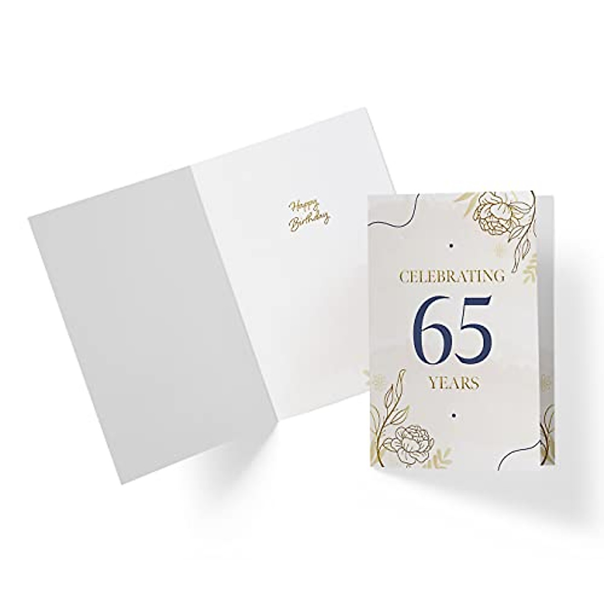 65th Birthday Card for Him Her - 65th Anniversary Card for Dad Mom - 65 Years Old Birthday Card for Brother Sister Friend - Happy 65th Birthday Card for Men Women | Karto – Golden Age
