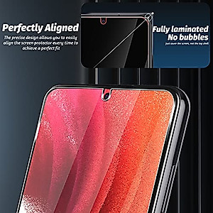 Orzero (3 Pack Screen Protector Compatible for Samsung Galaxy S23 5G Tempered Glass, Supports Ultrasonic Fingerprint 9H Anti-Scratch HD Bubble-Free (Lifetime Replacement)