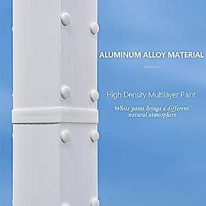 PURPLE LEAF Pergola with Retractable Canopy White Pergola Gazebo Patio Metal 10'X 13' Grape Trellis Pergola Pavilion Grill for Backyard Wooden Deck Garden Modern Outdoor Pergola, Navy Blue