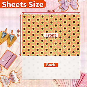 Random Pattern Faux Leather Sheets: LATIIZ 24Pcs 8X6 Inch Floral Printed Solid Colored Mixed Leatherette Sheet for Crafts Earrings