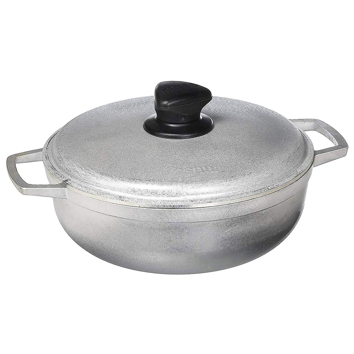 IMUSA USA Traditional Colombian Natural Caldero Glass Lid & Steam Vent 3-Piece (1.4/3.4/6.6) Quart, Silver (Dutch Oven Set) & GAU-80503 2.6Qt Traditional Colombian Caldero (Dutch Oven), Silver