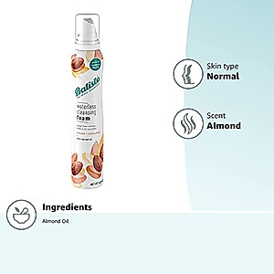 Batiste Waterless Cleansing Foam Cleanse and Strengthen with Almond Oil, 3.60 OZ