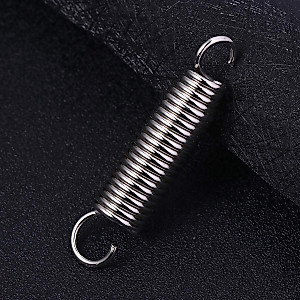 2pcs Stainless Steel Drum Foot Pedal Spring for Percussion Instrument Parts drum key tool,drum accessories,drum tuner,drum pedal(Silver)