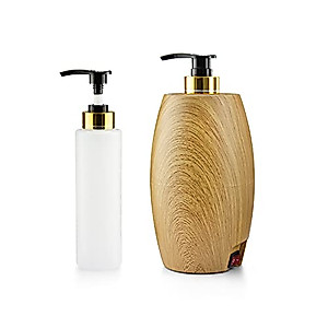 Electric Bottle Warmer for Massage Oil Lotion Gel 131°F Constant Temperature with 9.13 Fl.oz Plastic Bottle Elitzia ETOH843N Natural Colour