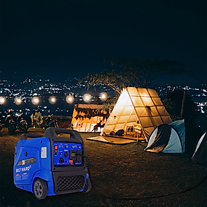 BILT HARD Generator 5500 Watt, Dual Fuel Quiet Inverter Generator with Electric Start, 120V NEMA 5-20R, NEMA TT-30R and 12V DC Output, 224cc Portable Outdoor Generators for Home Backup and RV Ready