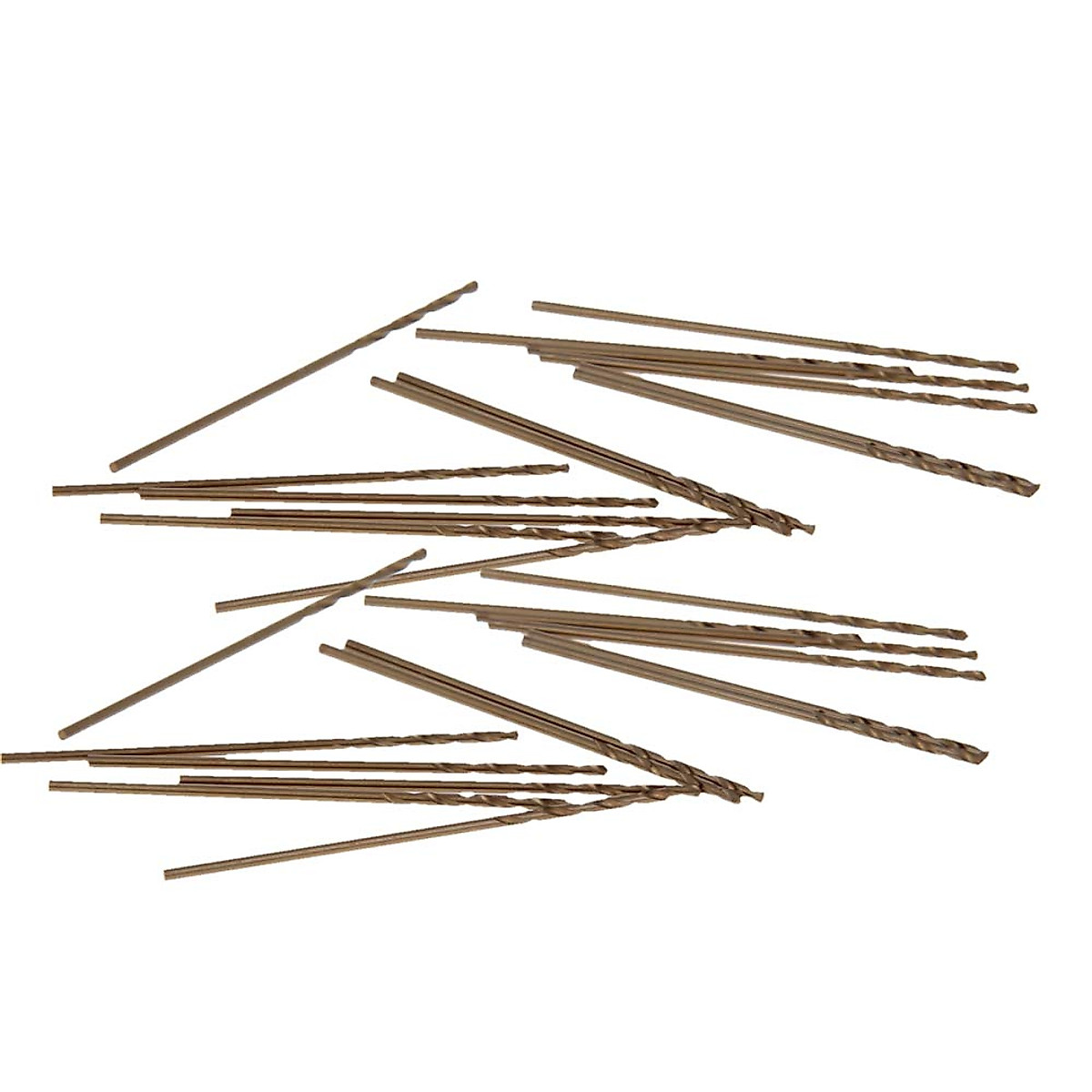 Utoolmart Twist Drill Bit, High Speed Steel Twist Drill Bit, Equal Reduced Shank Bit, 0.8mm Dia Twist Bits, M35 Cobalt Twist Drill Bit Set, for Steel Aluminum Alloy, 20 Pcs