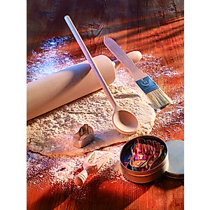 Redecker Untreated Beechwood Cooking Spoon, 12-1/2 inches, Essential Utensil for Stirring and Serving, Durable Wood, Made in Germany