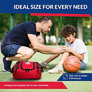 Dixie EMS Dixigear Empty First Responder II Bag 10.5" x 5" x 8" - Red