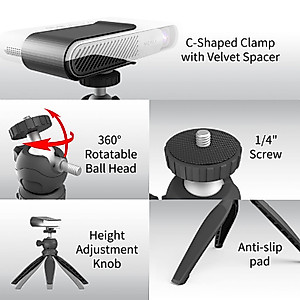 WEMAX Go Advanced Portable Laser Projector with Mini Projector Tripod Stand, 600 ANSI Lumens, 1.5Hrs Battery