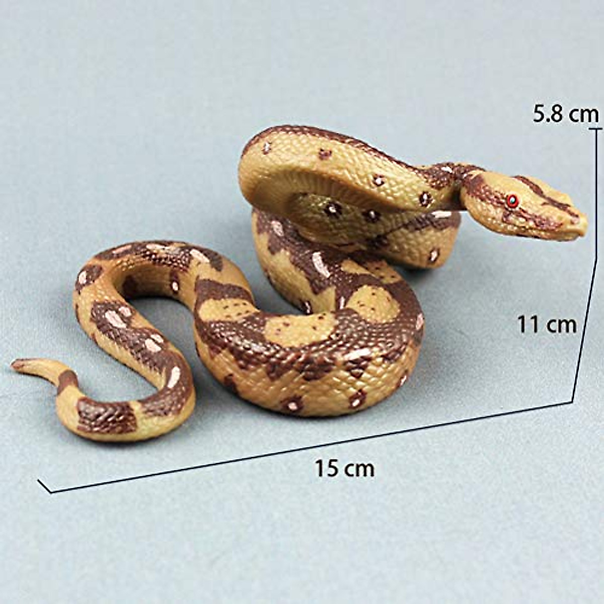 Realistic Snake Toy Rubber Snake Figure for Halloween Prank Props
