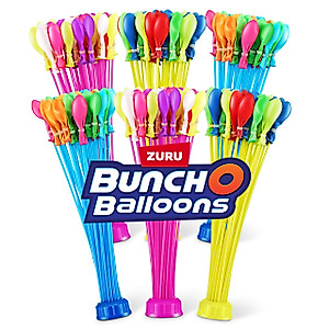 Bunch O Balloons Crazy Color by ZURU, 200+ Rapid-Filling Self-Sealing Water Balloons for Outdoor Family, Friends, Children Summer Fun, Amazon Exclusive (6 Pack)