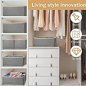 Potchen 24 Set Clothes Dresser Drawer Organizers, Closet Wardrobe Organizers Storage Dividers, Underwear Foldable Cloth Baby