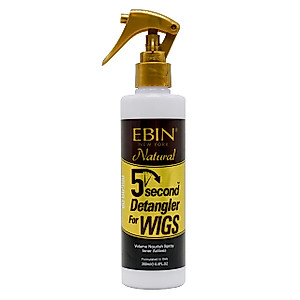 EBIN NEW YORK 5 Second Detangler - Moroccan Argan Oil Infused | Instant Moisture, Lightweight Conditioner | Softens, Smooths & Adds Shine | Wig & Weave Care 8.5oz/250ml