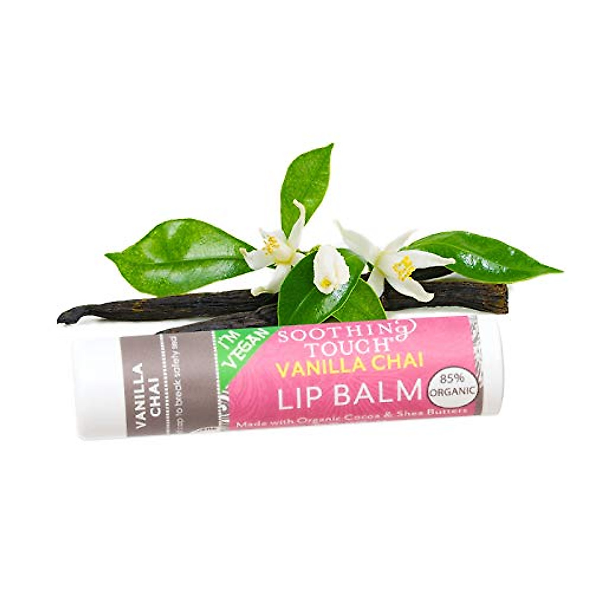 Soothing Touch Vegan Lip Balm - Variety Pack of 2 for Vanilla Lovers