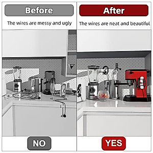 Spectabilis Cord Organizer for Kitchen Appliances, Cord Wrapper Hold Pretty, 3M Glue is Strong and Durable, The Best Size Design, Small Size and Big Role, Keep The Kitchen Clean and Tidy