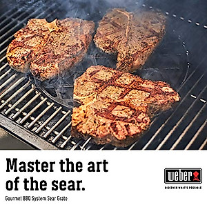 Weber Gourmet BBQ System Sear Grate,Black