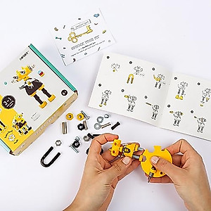 The Off Bits InfoBit Build Your Own Robot Toy Construction Set, Educational STEM Activities Learning Kit, Creative Build and Play Model Kit Steam Toys for 6 7 8 9 10+ Year Old Boys and Girls