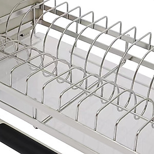 CheriMuMu Cabinet Organizer, 2 Tier Pull-Out Cabinet Organizer Spice and Dishes Pull Out Cabinet Storage Shelf Pull Down Heavy Duty Shelf Organizer, Wall Mounted Pantry Storage Shelf for Kitchen